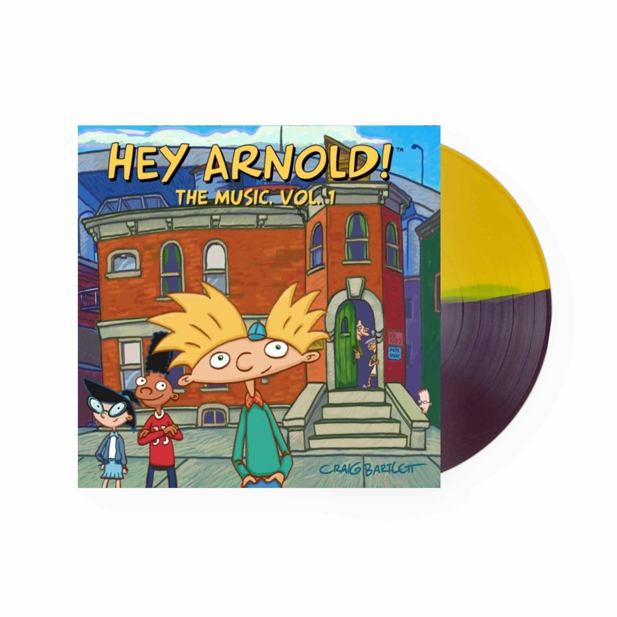 Jim Lang - Hey Arnold! The Music, Vol. 1 LP (Black Yellow Split Vinyl ...