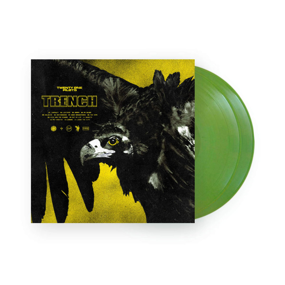 Twenty One Pilots - Trench 2xLP (Olive Vinyl) – Plastic Stone Records
